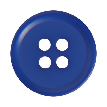 15mm Royal Blue Buttons Round Flat 4 Hole 24L - Gents Shop