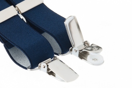 Slim 25mm Light Blue Braces for Trousers - Gents Shop
