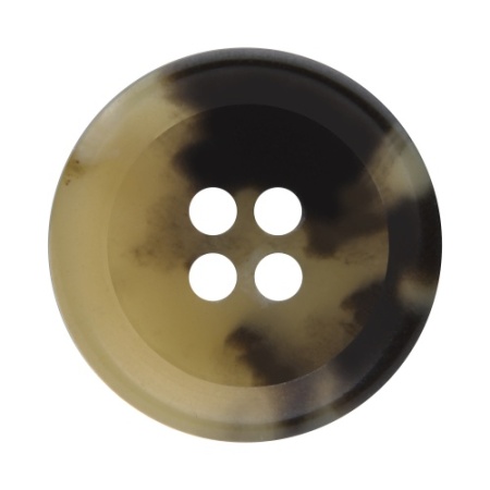 6 Natural Horn Effect Buttons 20mm 32 Ligne - Gents Shop