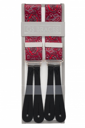 50+ Styles Leather End Button On Trouser Braces - Gents Shop