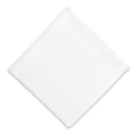 Boxed Set 3 Large White Cotton Handkerchiefs - Gents Shop