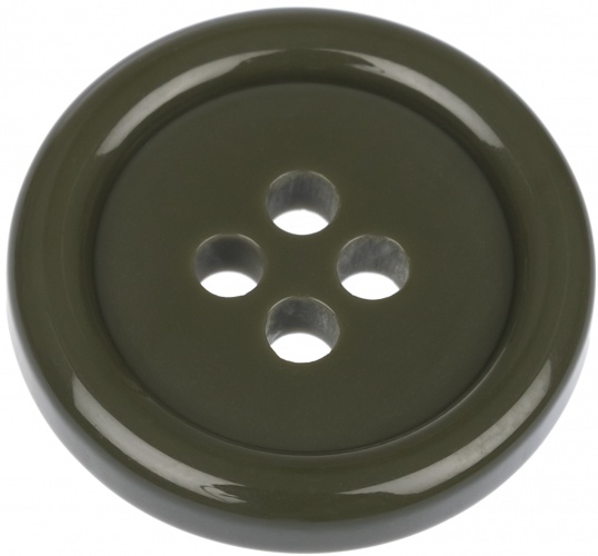18mm Flat Olive Buttons Round 4 Holes 28 Ligne - Gents Shop