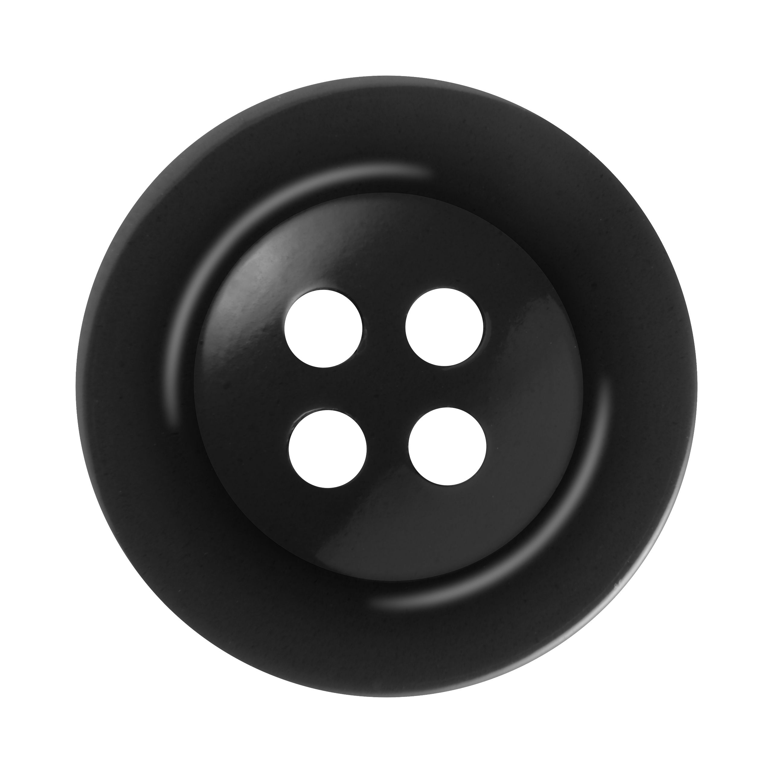 Pack of 6 Black 19mm Eco Buttons - Gents Shop