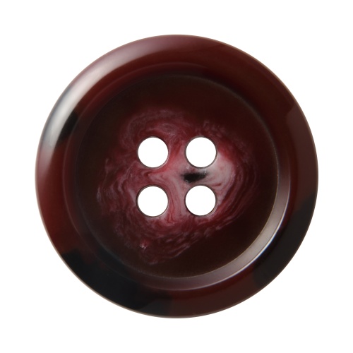 Pack of 6 Burgundy 20mm Flat Variegated Buttons - Gents Shop