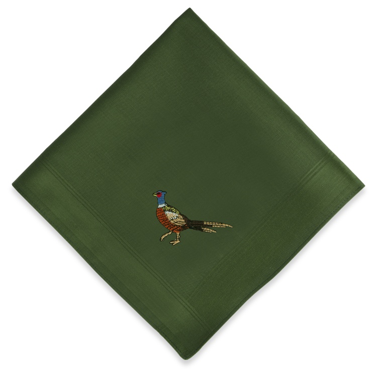 Pheasant and Gun Handkerchiefs - Gents Shop