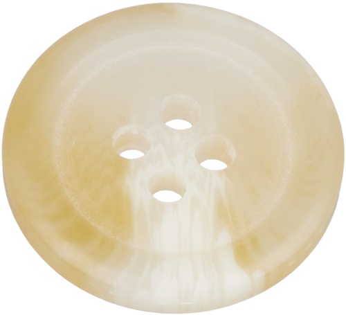 Pack of 6 Cream Mock Horn Buttons 18mm 28 Ligne - Gents Shop
