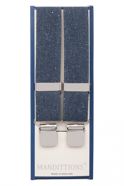 Denim Blue Trouser Braces 4 Heavy Duty Strong Clips Assorted Sizes | eBay