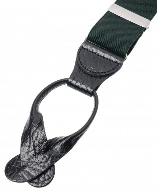 Green Button Braces for Trousers with Buttons - Gents Shop