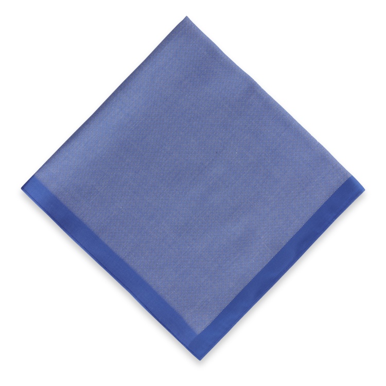 3 Large Blue Cotton Handkerchiefs Birdseye - Gents Shop