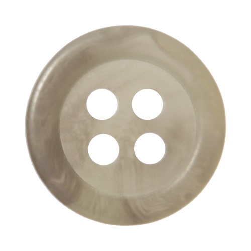 Light Grey Mock Horn Shirt Buttons 11mm 18L - Gents Shop