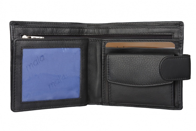 Black Mala Leather Wallet RFID 127 5 | Mens Wallets - Gents Shop