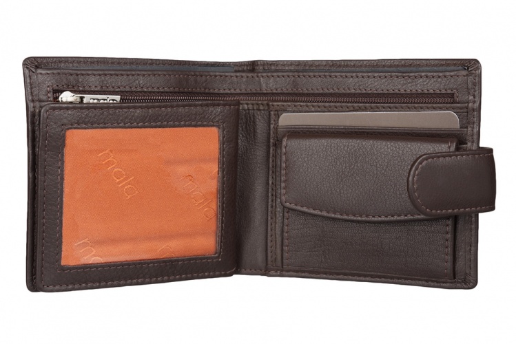 Brown Mala Leather RFID Wallet 1275 - Gents Shop