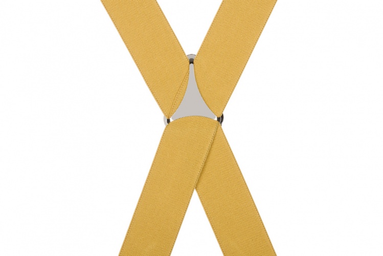 Mustard Yellow Braces For Trousers - Gents Shop