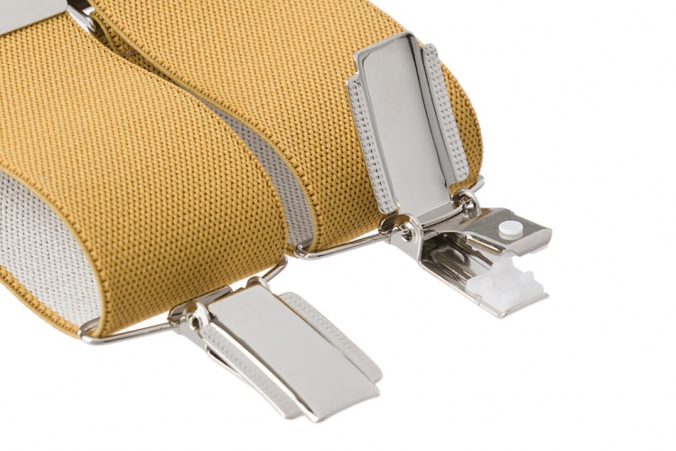 Mustard Yellow Braces For Trousers - Gents Shop