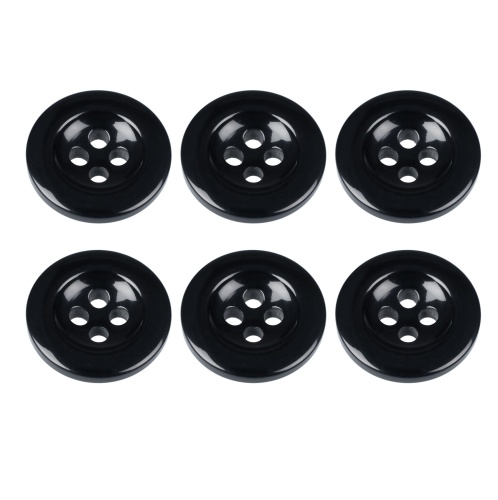 Black 17mm Buttons For Trousers With Braces - Gents Shop