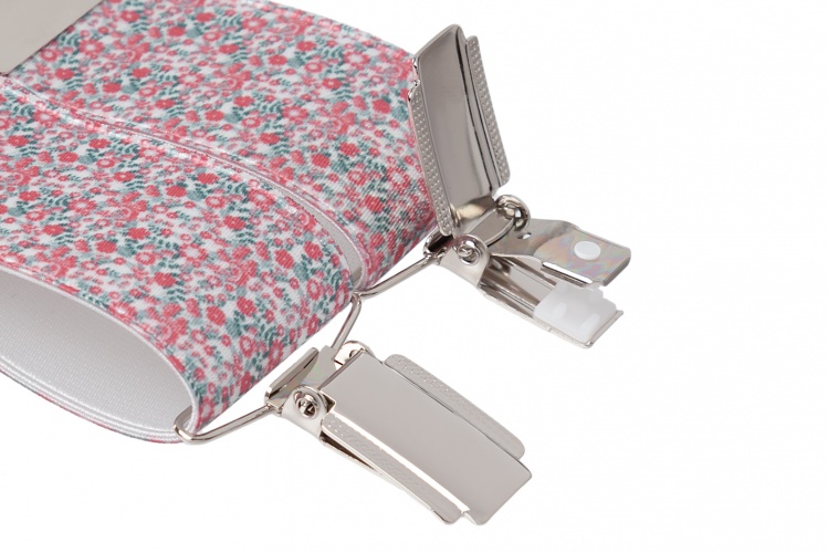 Pink Floral Trouser Braces | Braces with Flowers - Gents Shop