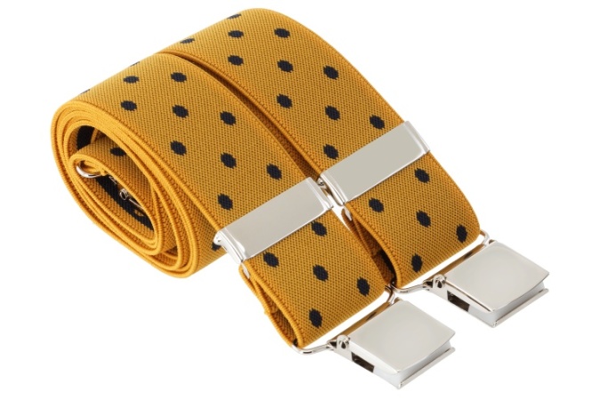 Polka Dot Suit Trouser Braces for Men | UK Made - Gents Shop