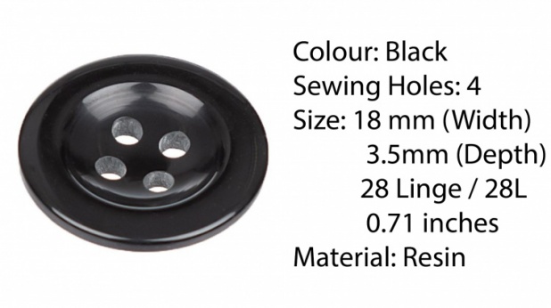 Black sewing buttons store