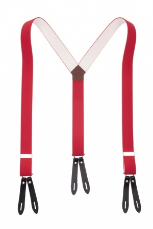 Red Braces and Trouser Suspenders for Men - Gents Shop