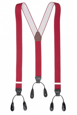 Red Braces and Trouser Suspenders for Men - Gents Shop