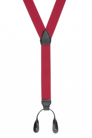 Red Braces and Trouser Suspenders for Men - Gents Shop