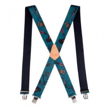 Deep Midnight Blue Trouser Braces | Dark Blue Braces - Gents Shop